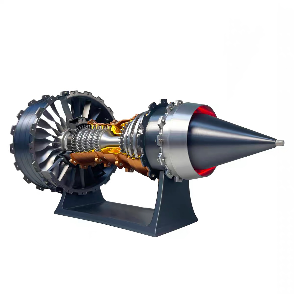 ENGINEKITOR TR900 Large Colorful Turbofan Engine Model Kit with Adjust ...