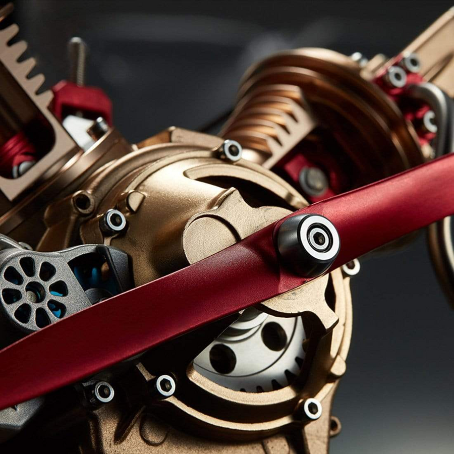 TECHING V2 Engine Assembly Kit Full Metal VTwin Double-Cylinder Engine ...